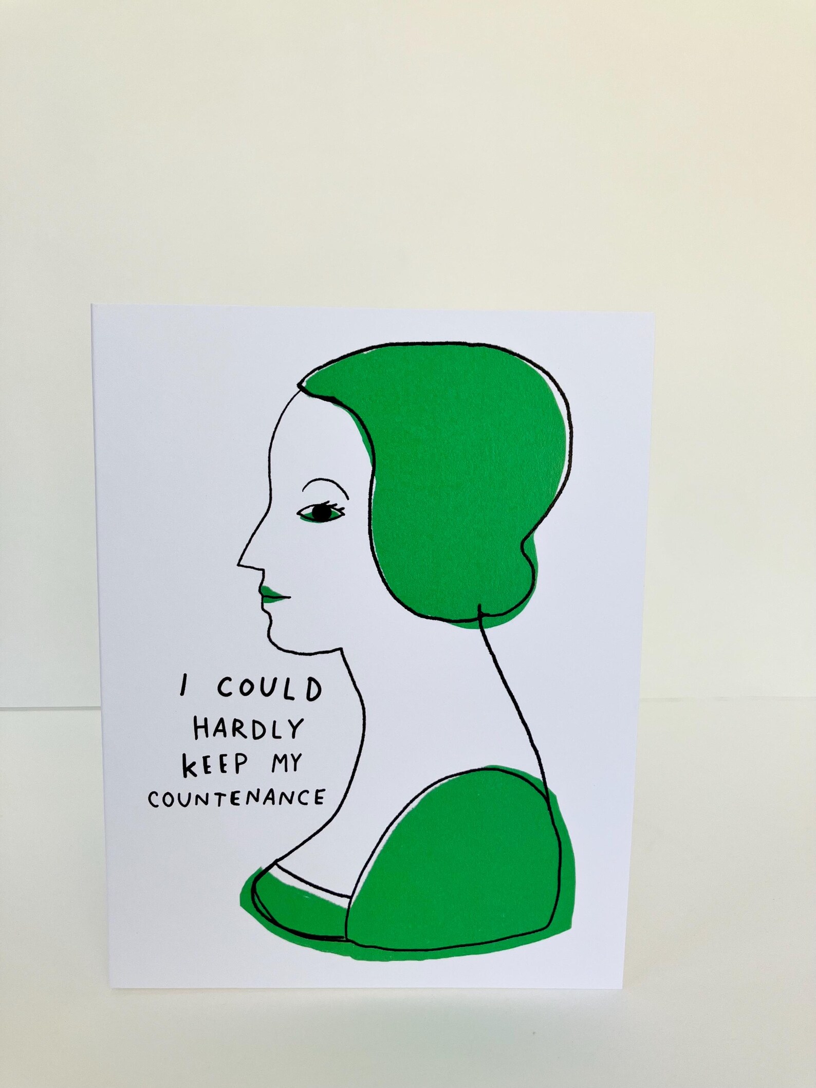 A2 Greeting Card - I Could Hardly Keep My Countenance - Etsy