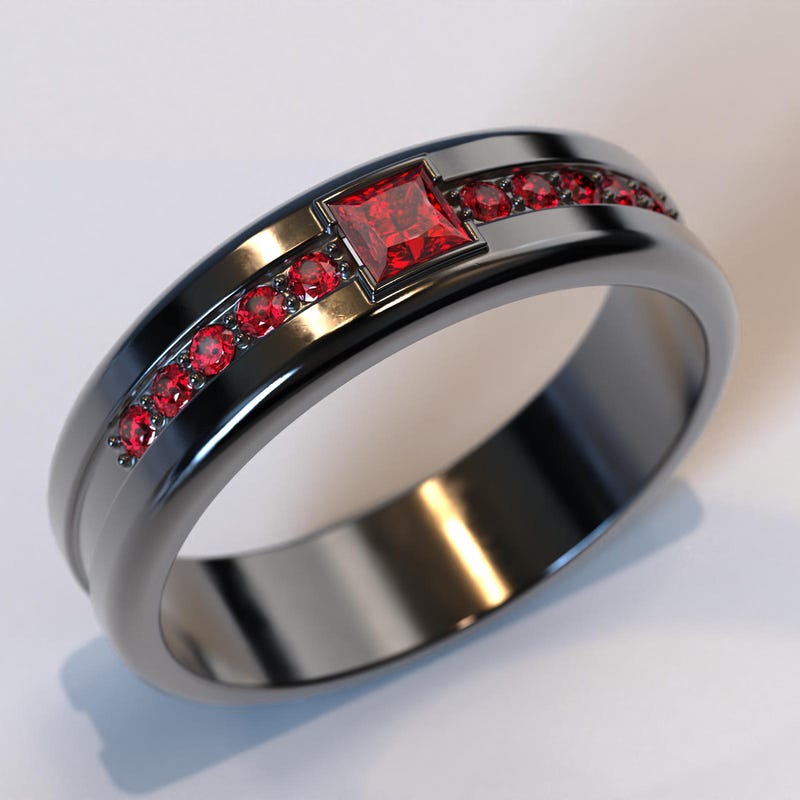 Black Gold Ruby - Etsy