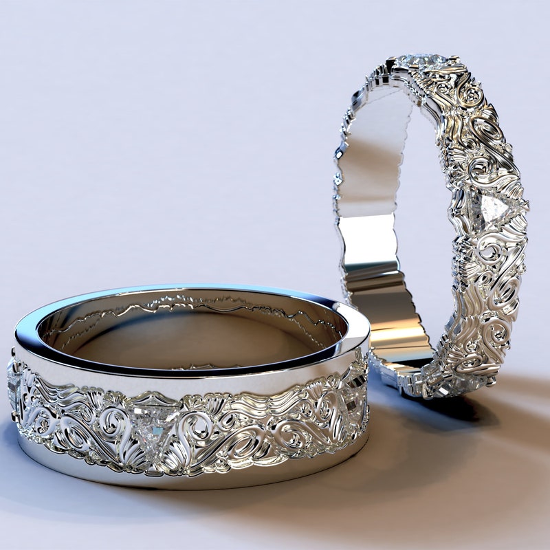 Filigree Wedding Band - Etsy