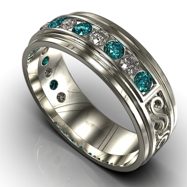 Blue Wedding Bands - Etsy