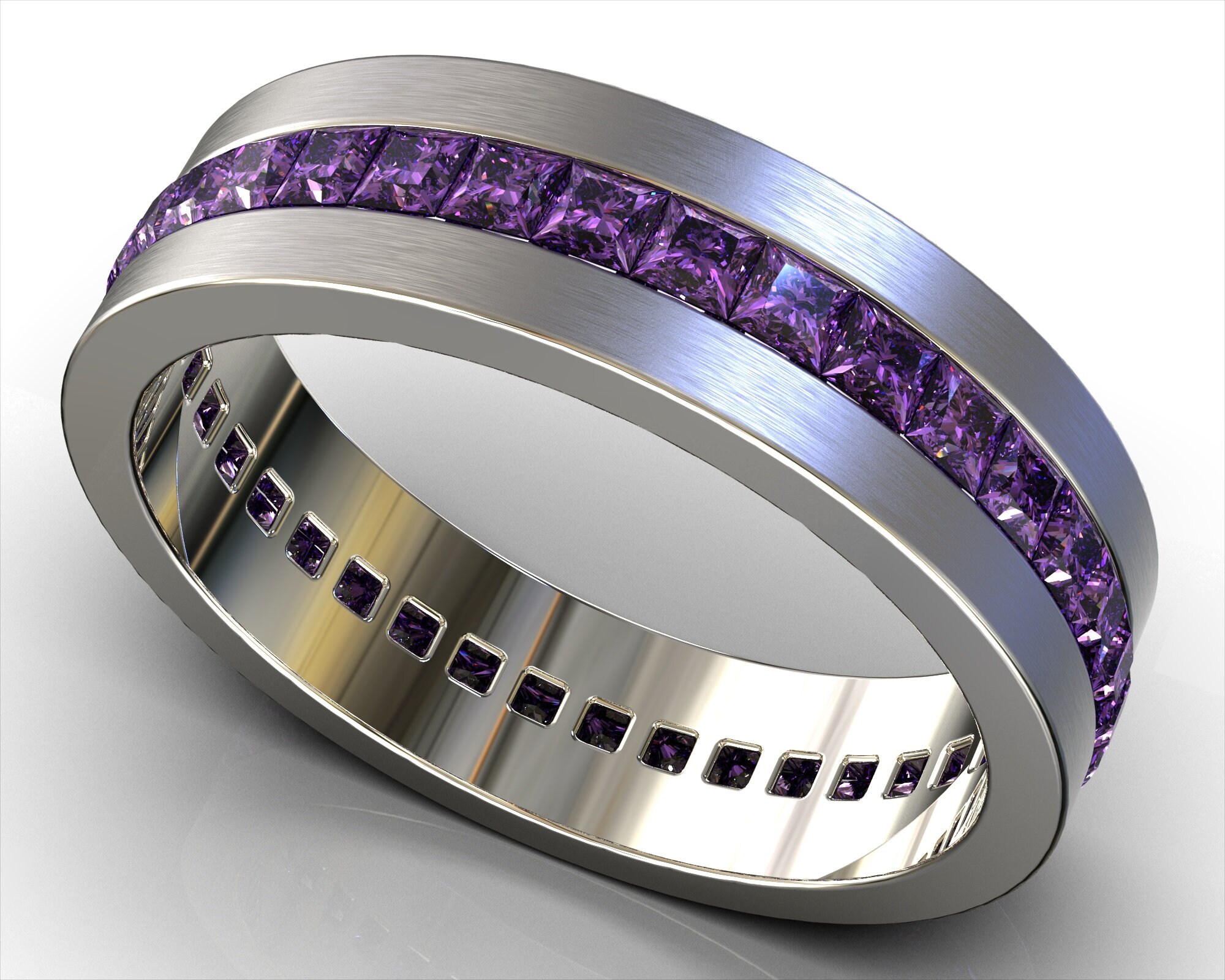 Amethyst Wedding Rings For Men
