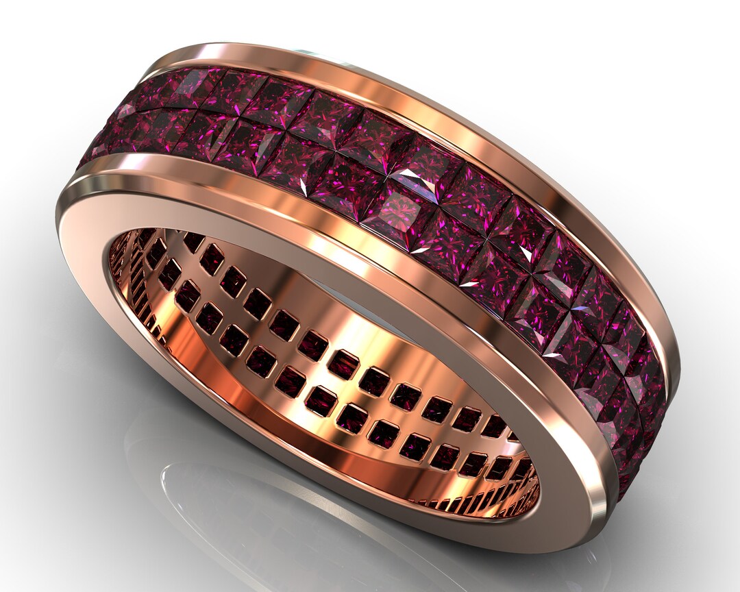 Mens Ruby Ring / Mens Wedding Ring / Mens Custom Ring / Unique - Etsy