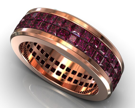 Mens Ruby Ring / Mens Wedding Ring / Mens Custom Ring / Unique | Etsy