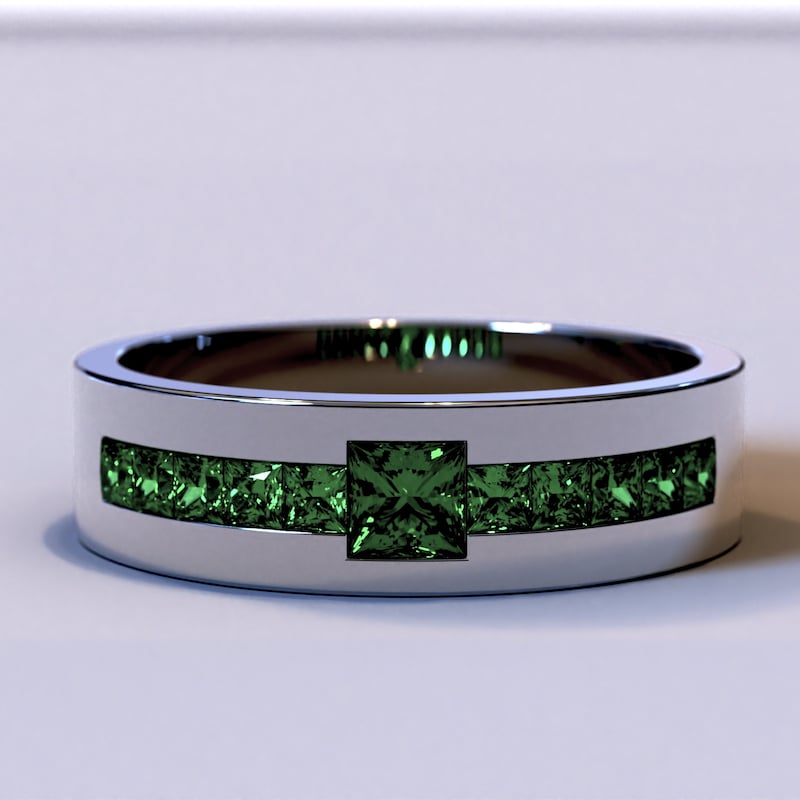 Mens Emerald Rings - Etsy