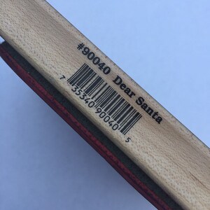 Dear Santa poem large rubber stamp Christmas scene image for | Etsy