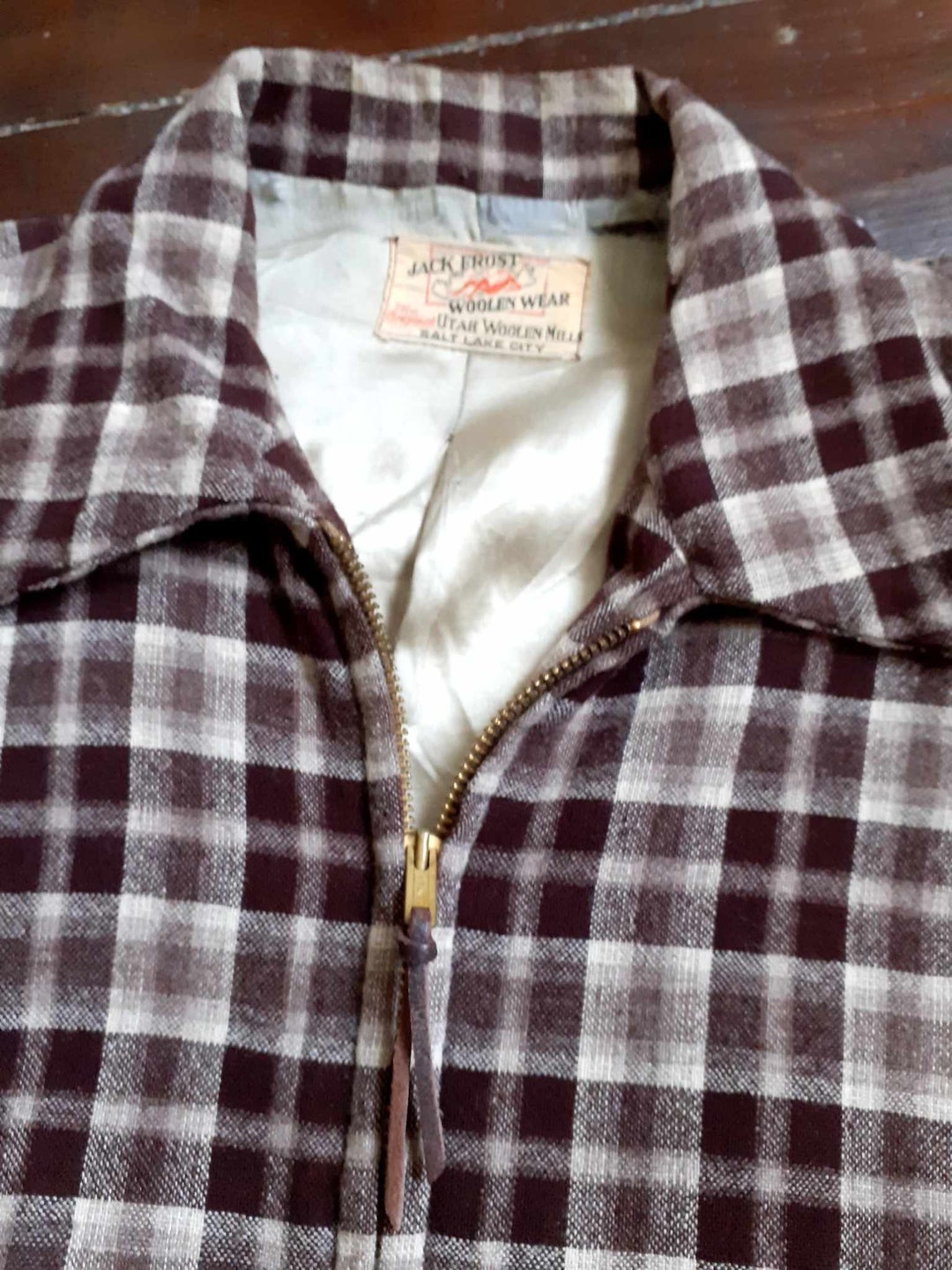 Wool Plaid Jack Frost Ricky Jacket 1950 50s 1940 40svtg Vintage Vlv ...