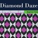 Diamond Daze Quilt Pattern With Bonus Wall Hanging Beginner - Etsy