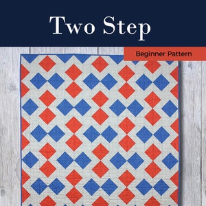 Two Step Quilt Pattern - PDF Digital Download - Modern - Geometric ...