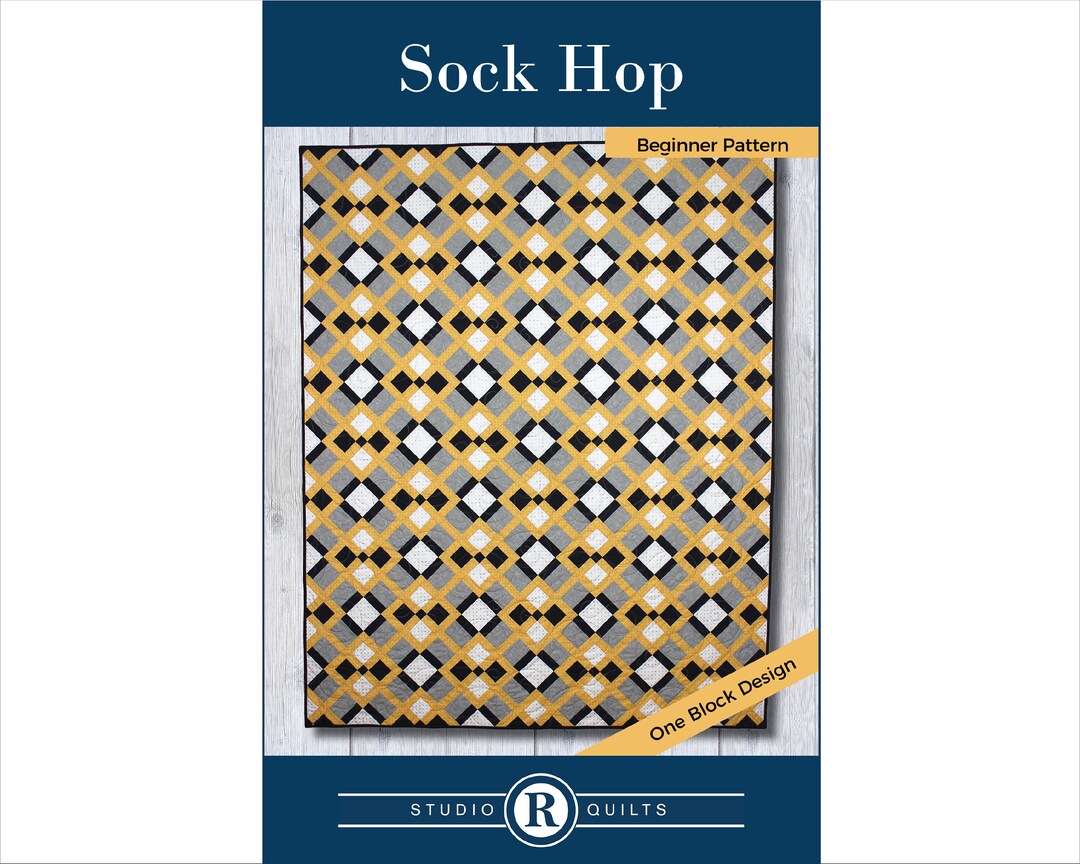 Sock Hop Quilt Pattern - PDF Digital Download - Simple - Easy - Modern ...