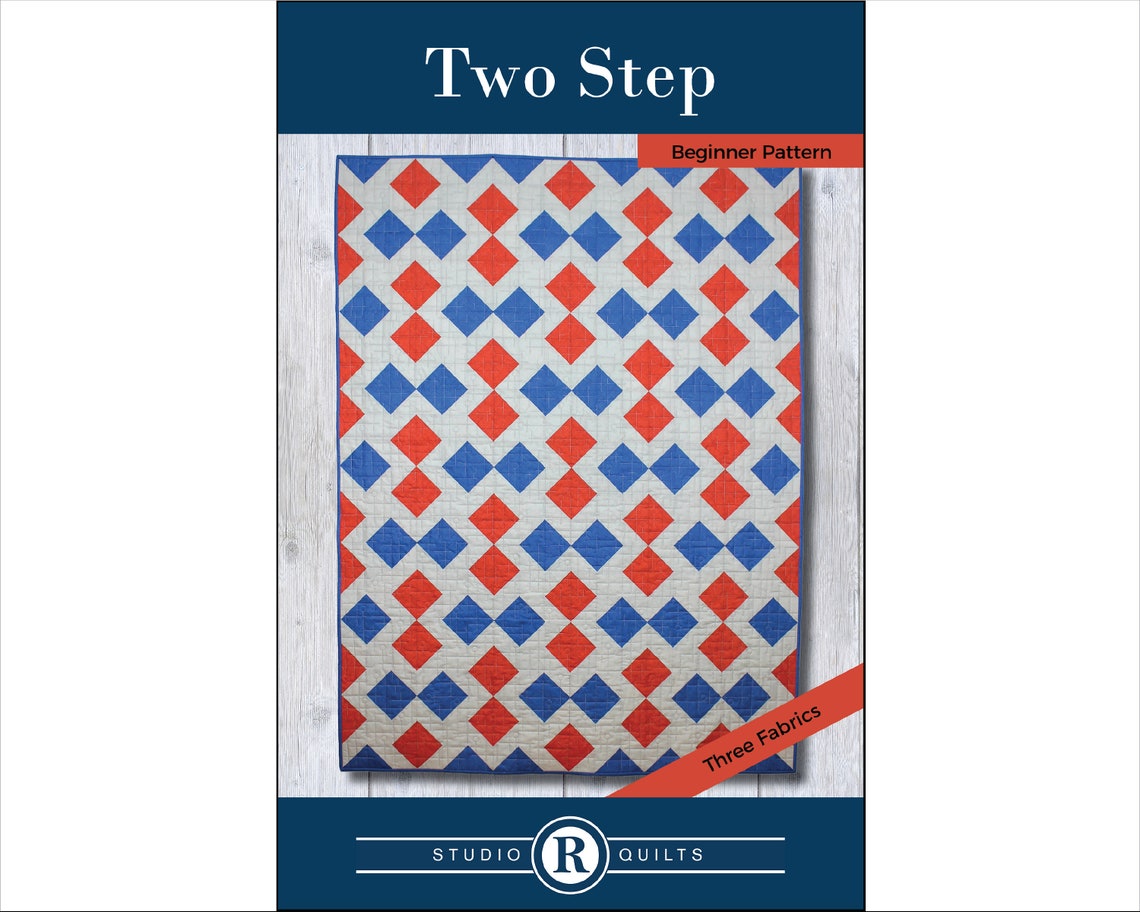 Two Step Quilt Pattern - PDF Digital Download - Modern - Geometric ...