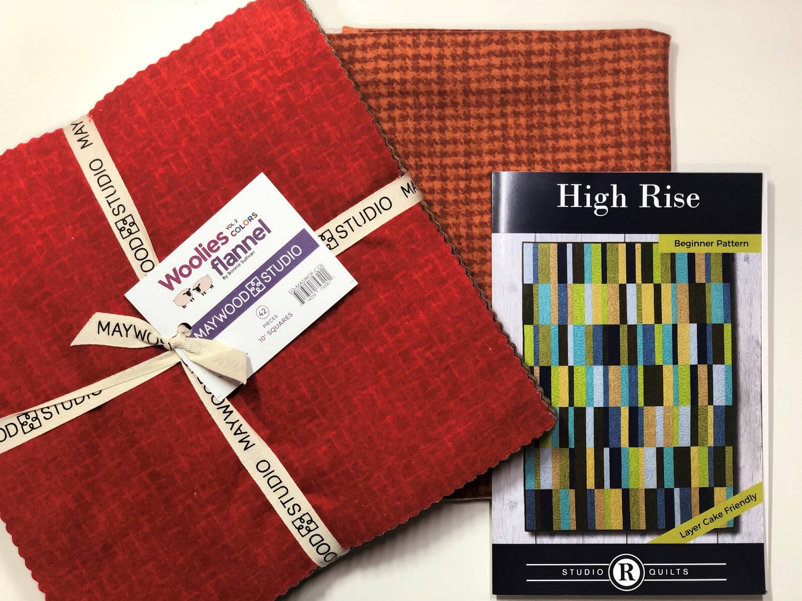 High Rise Quilt Kit - Woolies Flannel - Includes Pattern, 10" Squares ...