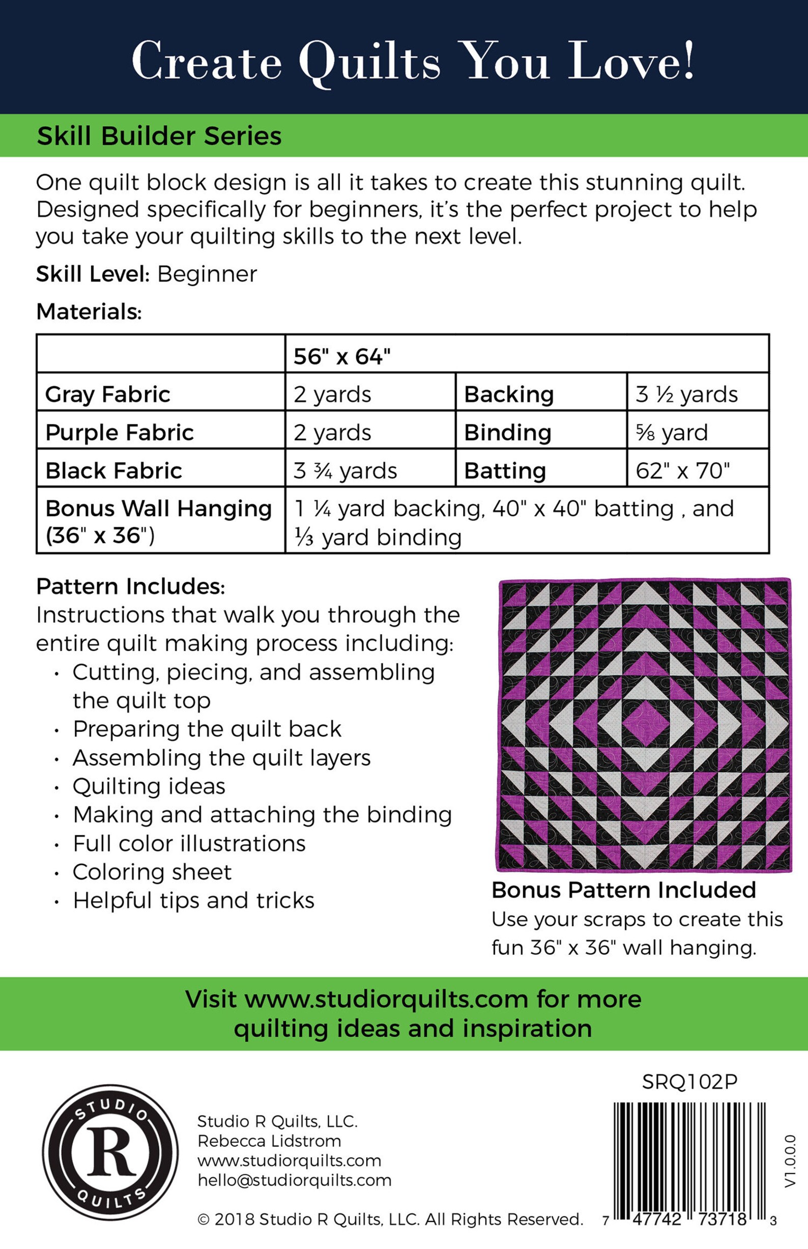 Diamond Daze Quilt Pattern With Bonus Wall Hanging - PDF Digital ...