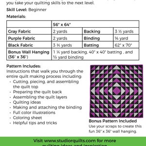 Diamond Daze Quilt Pattern With Bonus Wall Hanging - PDF Digital ...