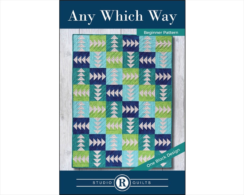 Any Which Way Quilt Pattern PDF Digital Download Simple Easy Modern ...
