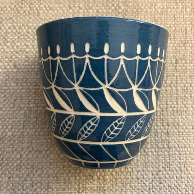 Sgraffito Vase - Etsy