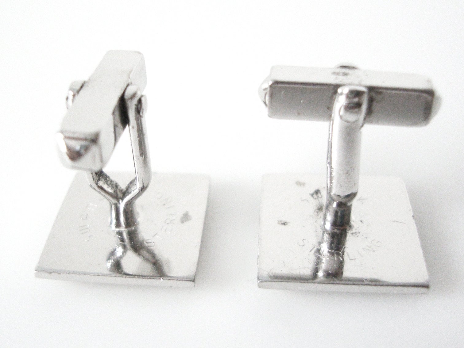 Mid Century Swank Sterling Silver Fleur De Lis Cuff Links | Etsy