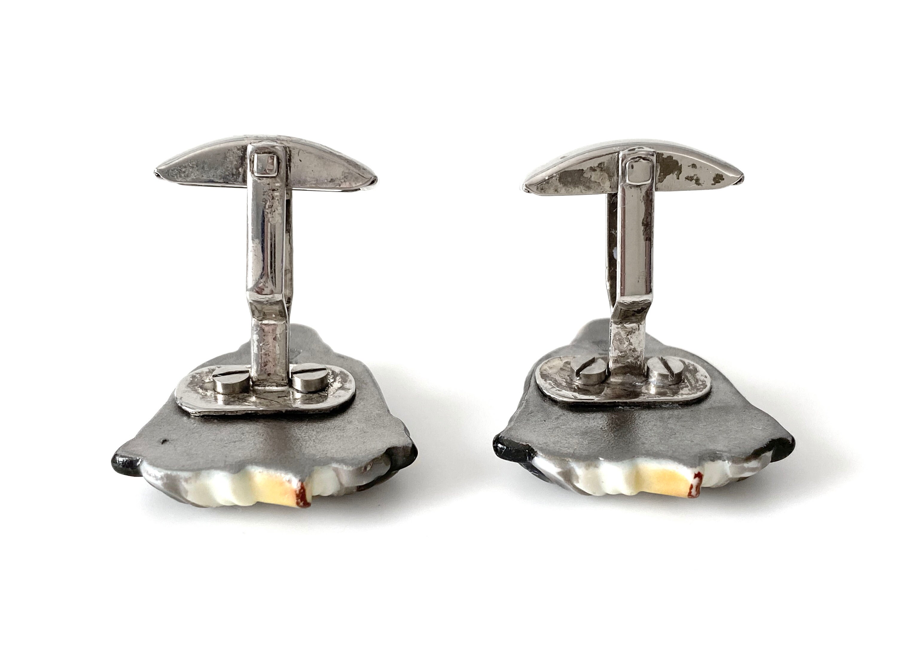 Toshikane Arita Hotei Ceramic Cuff Links /god of Happiness - Etsy