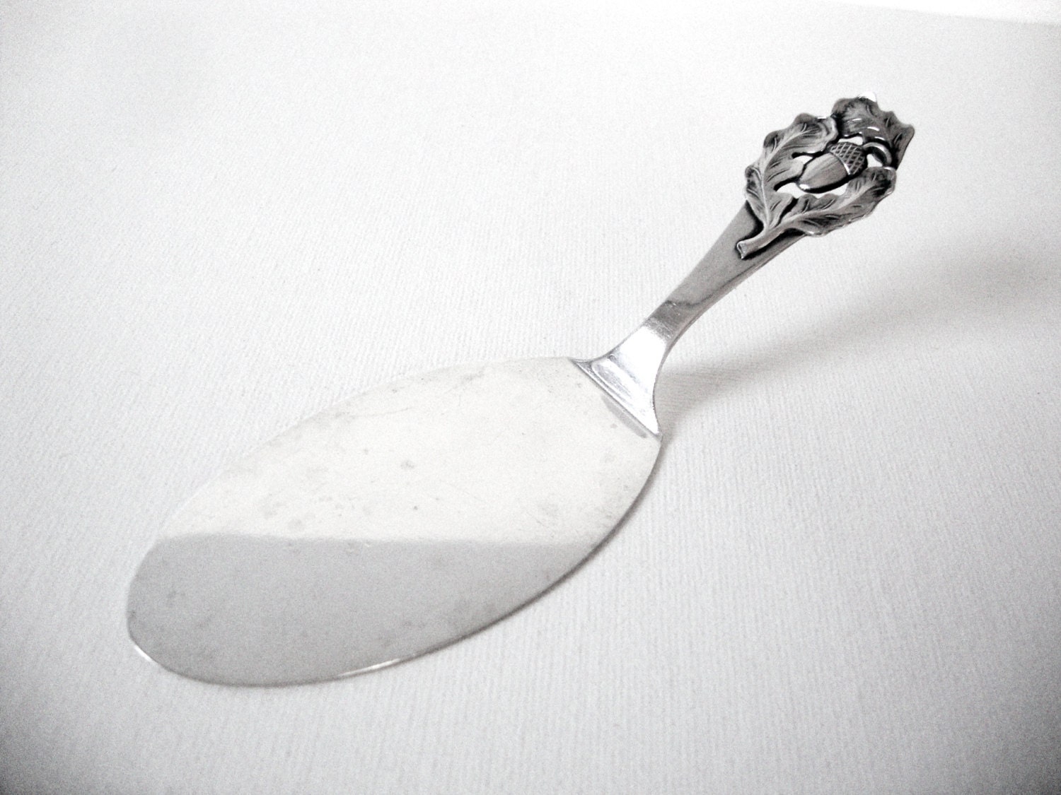 Vintage Danish Silver Acorn Handled Server by D Guldsmede Solvvarefan ...