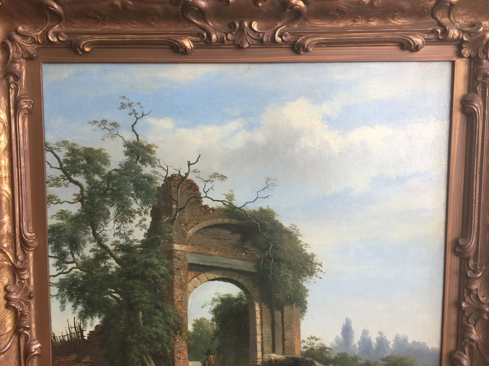 Dutch Frans Lebret Framed Landscape Oil Painting on Canvas - Etsy