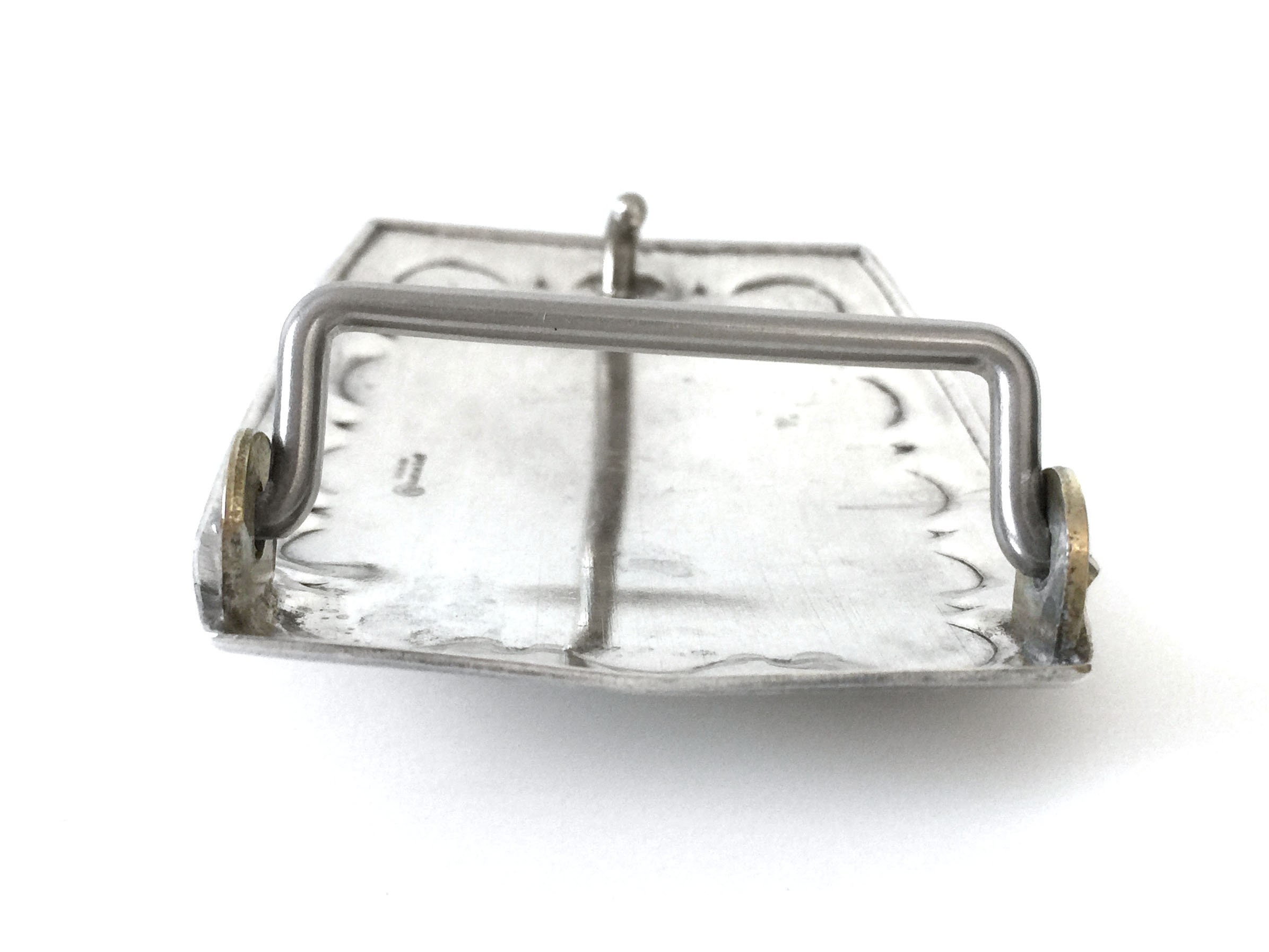 Western Rancho Cabrillo Kustom Kraft Sterling Silver Belt Buckle With ...