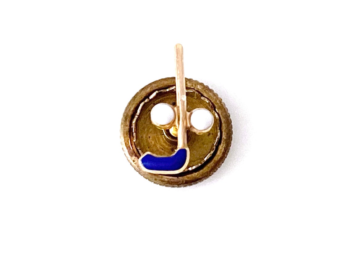 Enamel 10K Gold Golf Club Lapel Pin Very Tiny | Etsy
