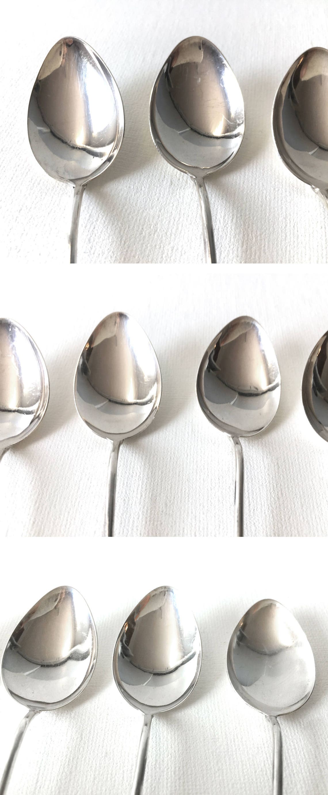 950 Silver Japanese Ice Tea Spoon Set of 6 - Etsy