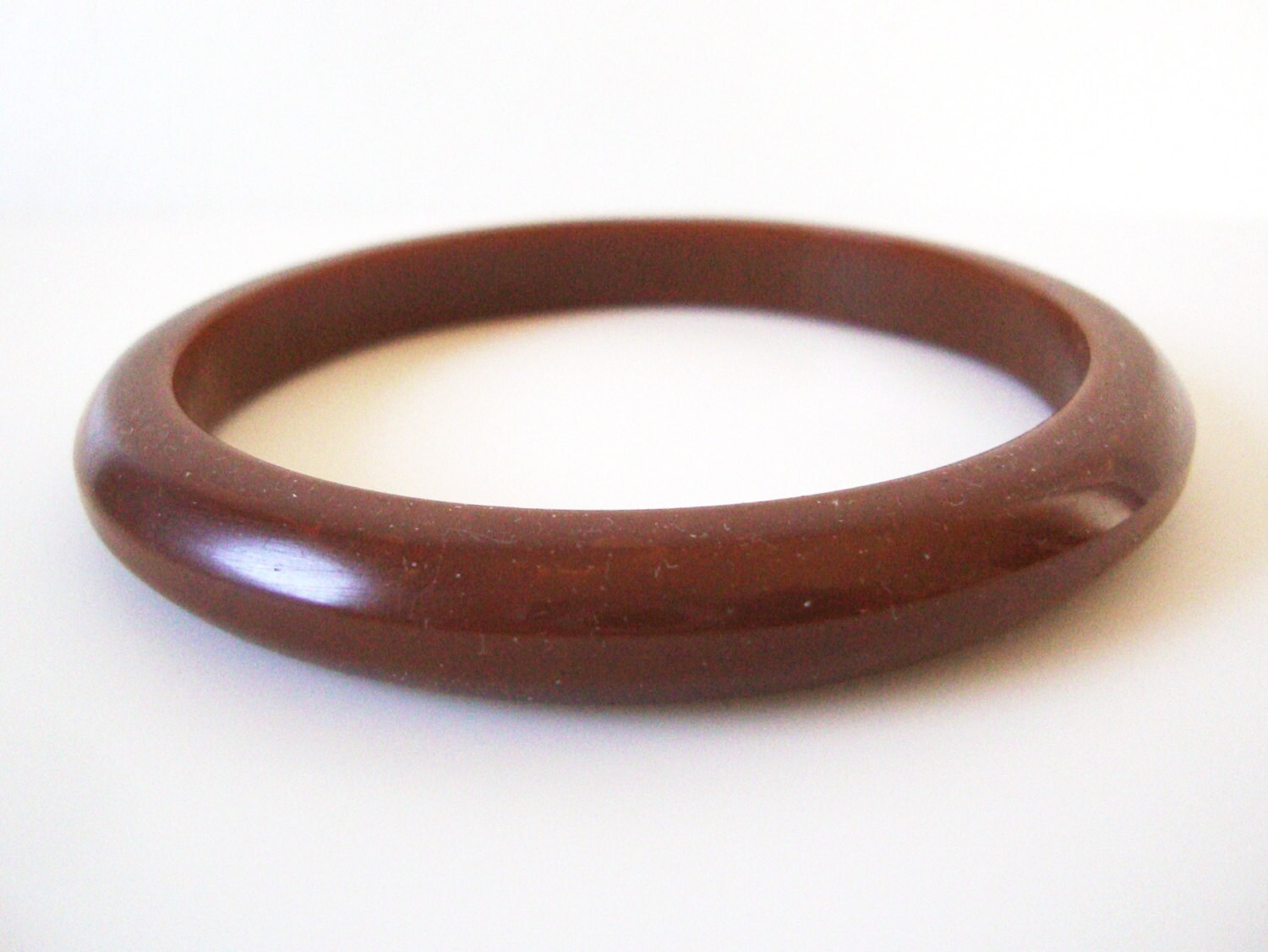 Vintage Caramel Brown Bakelite Bangle Bracelet - Etsy