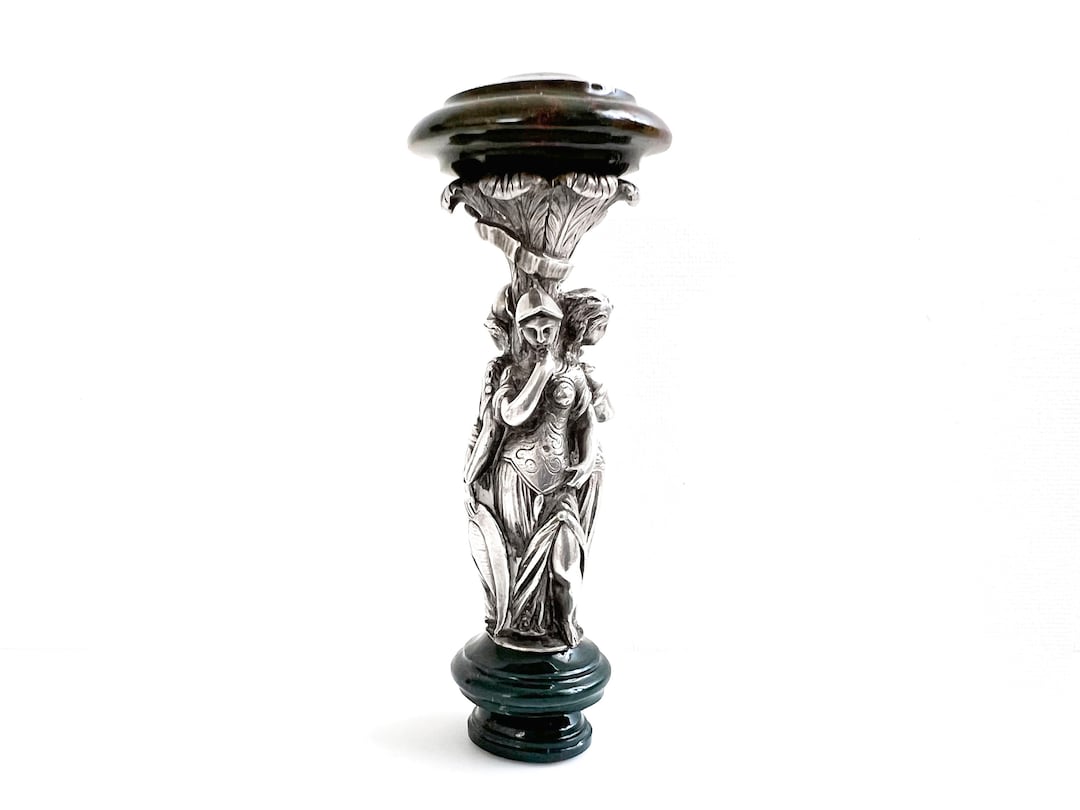Wax Seal of the Three Graces in Sterling Silver With Bloodstone Top and ...