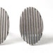 Allan Adler Oval Sterling Silver Cufflinks With Striped Grooves - Etsy