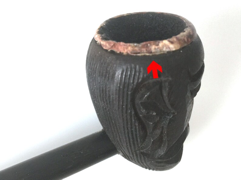 Hand Carved Wood Face Pipe | Etsy