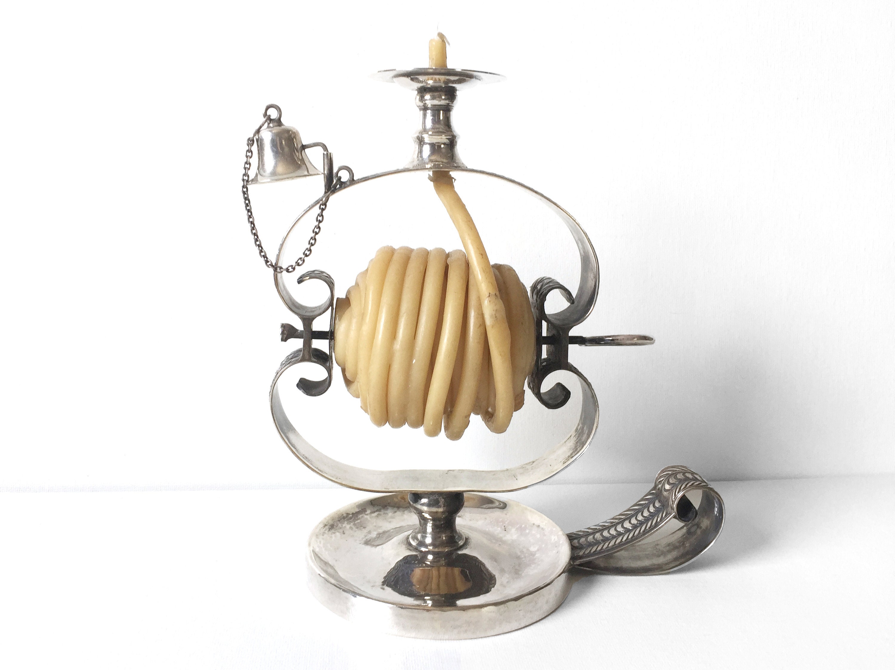 Antique Spanish Silver Wax Jack or Wax Taper Holder - Etsy UK