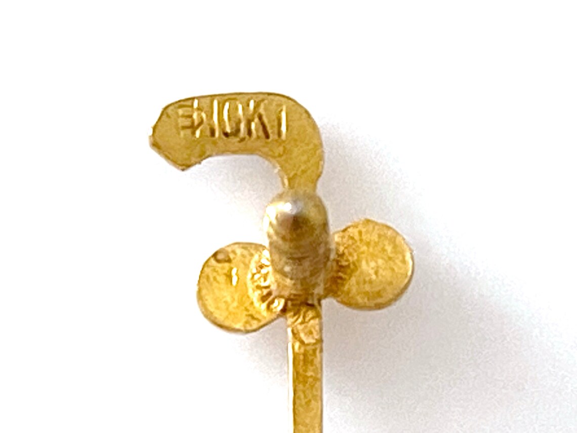 Enamel 10K Gold Golf Club Lapel Pin Very Tiny - Etsy