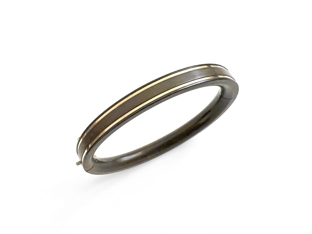 Victorian Gutta Percha With 14K Gold Hinged Bracelet 6" - Etsy