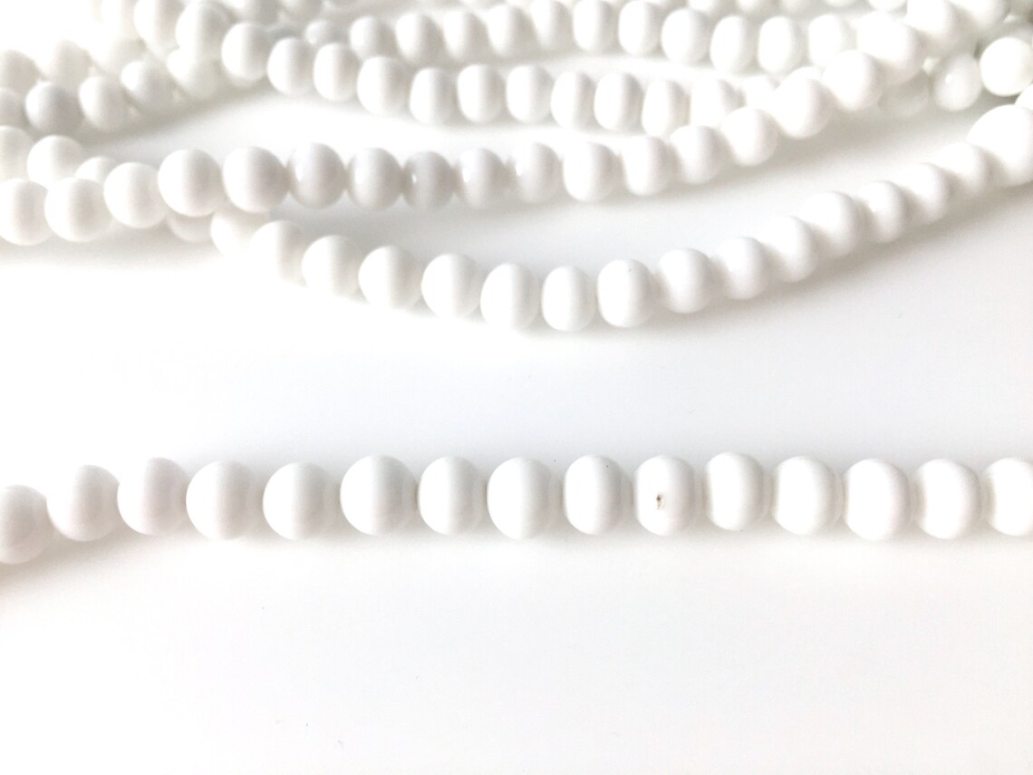Miriam Haskel Style White Bead Necklace - Etsy