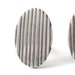 Allan Adler Oval Sterling Silver Cufflinks With Striped Grooves - Etsy