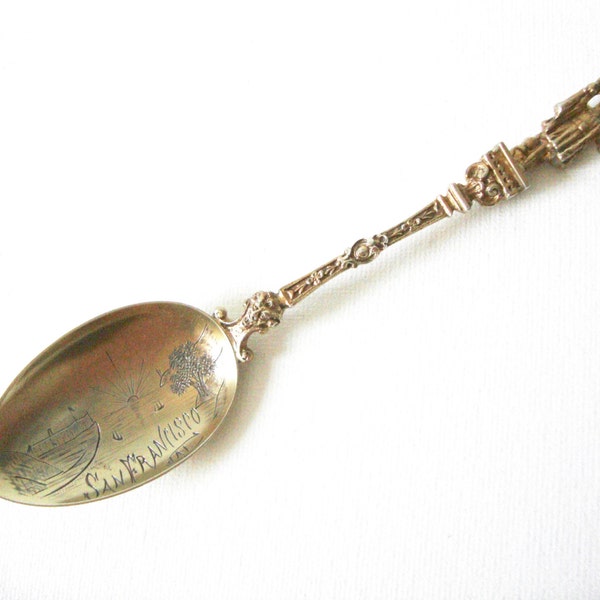 Antique Sterling Silver Spoon - Etsy