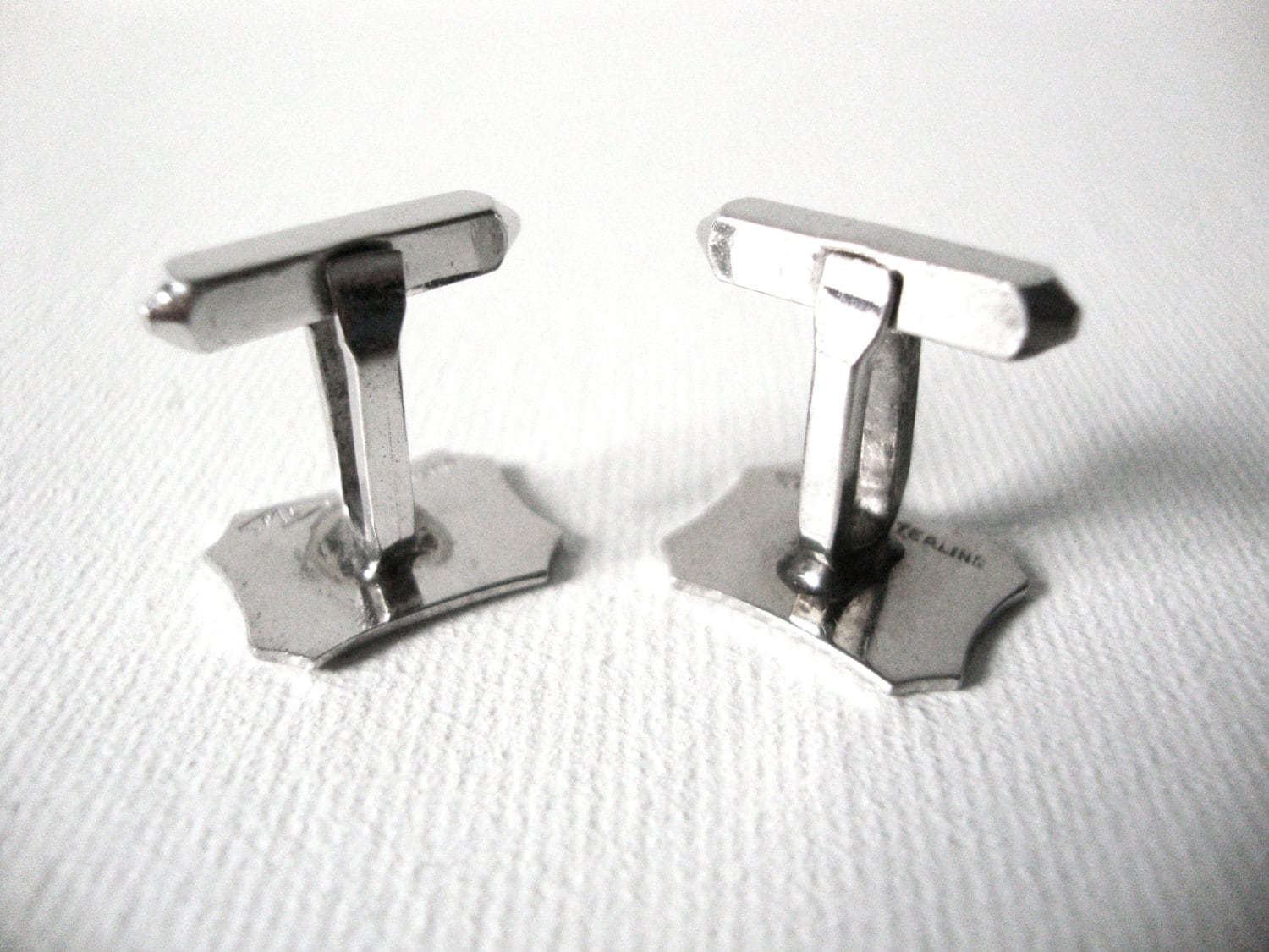 Vintage Sterling Silver Cufflinks Monogrammed With The | Etsy