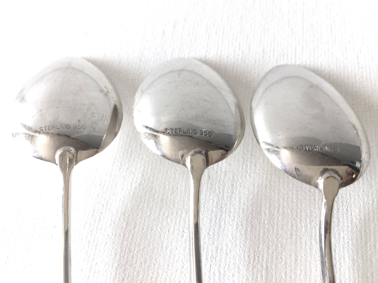 950 Silver Japanese Ice Tea Spoon Set of 6 - Etsy