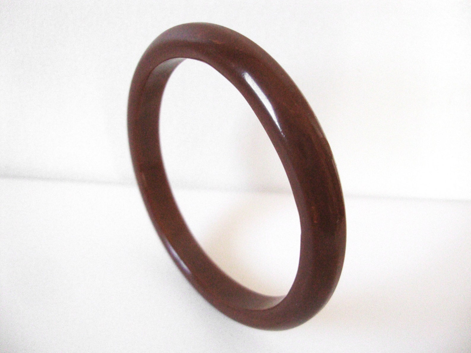 Vintage Caramel Brown Bakelite Bangle Bracelet - Etsy
