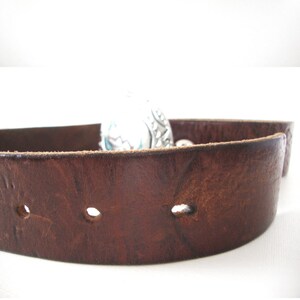 Navajo Leander Nezzie Sterling Silver Bear Buckle With Chip Inlay ...