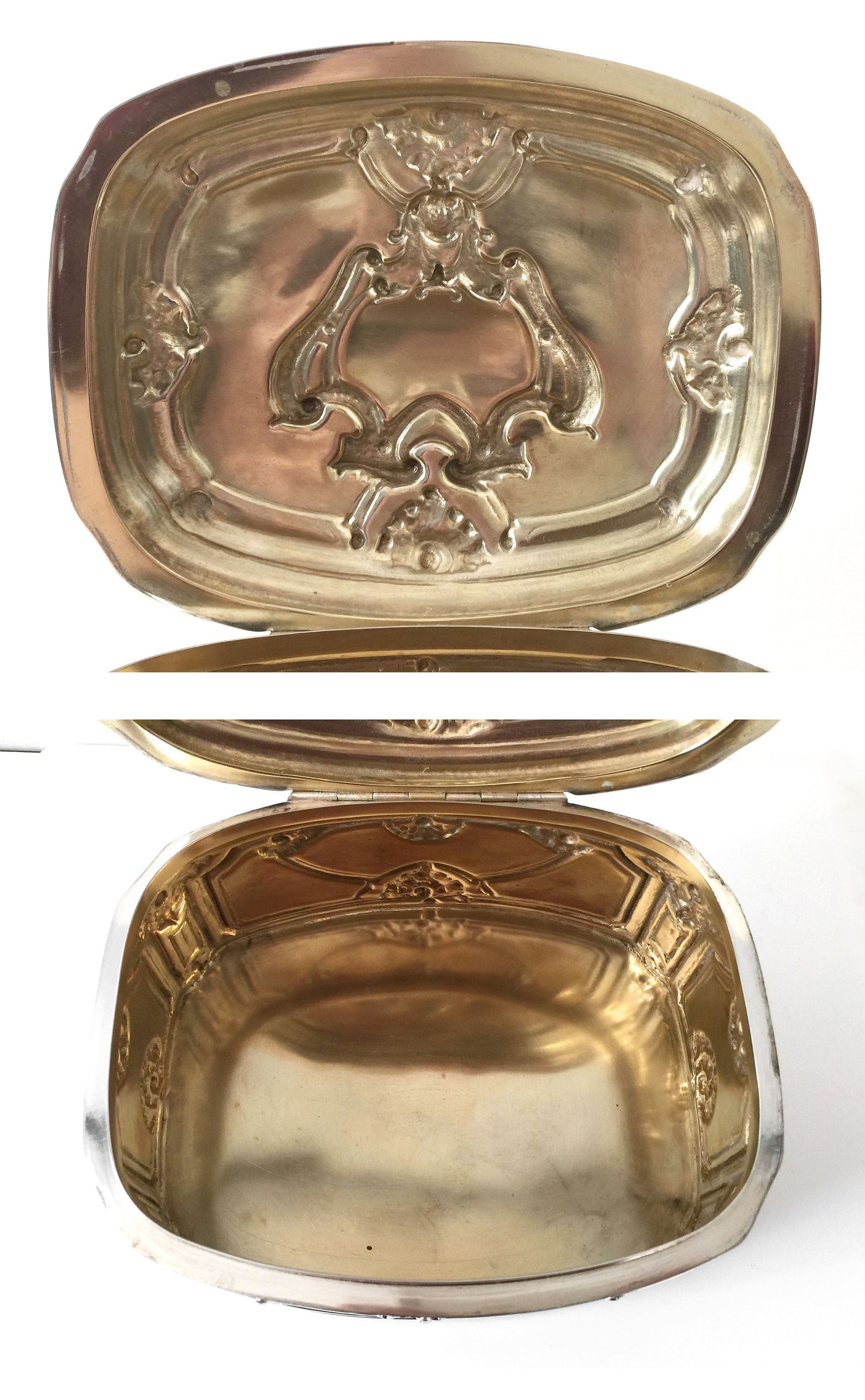 Art Nouveau Belgian 800 Silver Box By Wolfers Frères workshop | Etsy