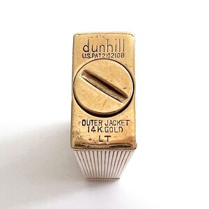 14K Gold Dunhill Rollalite Lighter Monogrammed With the Initials JLH ...