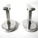 Allan Adler Oval Sterling Silver Cufflinks With Striped Grooves - Etsy