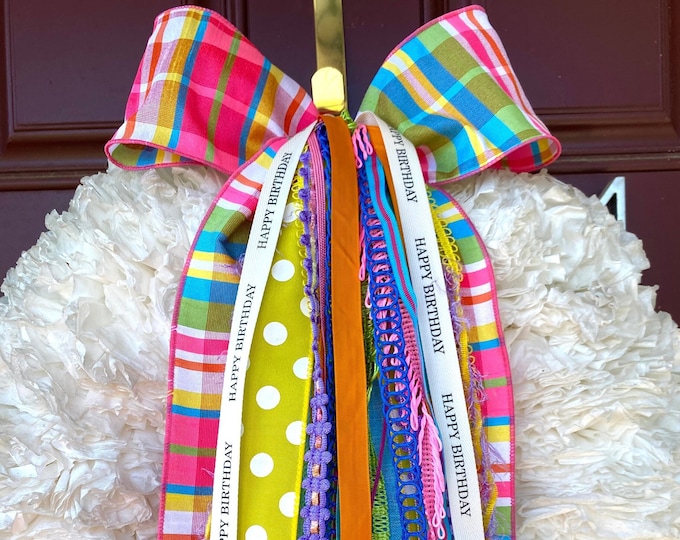 Happy Birthday Ribbon Set, Happy Birthday Bow, Ribbon Set, Ribbon ...