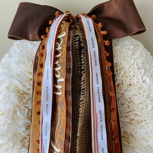 Thankful Ribbon Set (with Bow), Thanksgiving Ribbon Set, Thanksgiving ...