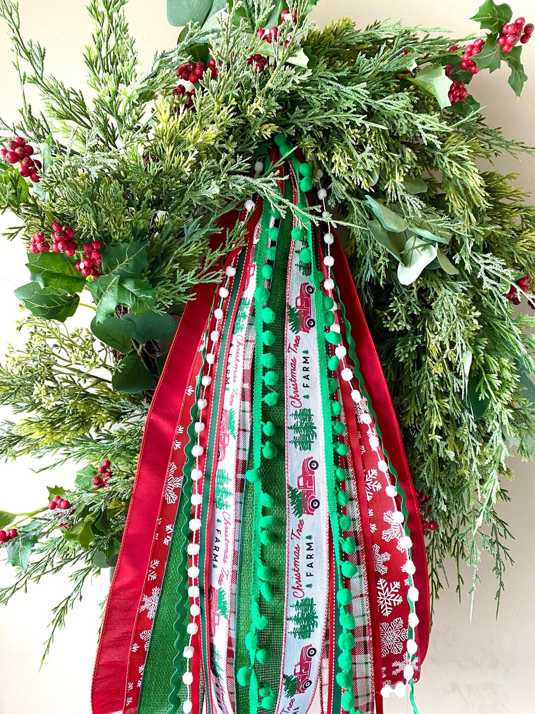 Christmas Tree Farm Ribbon Set, Christmas Ribbon Set, Ribbon Bundle ...
