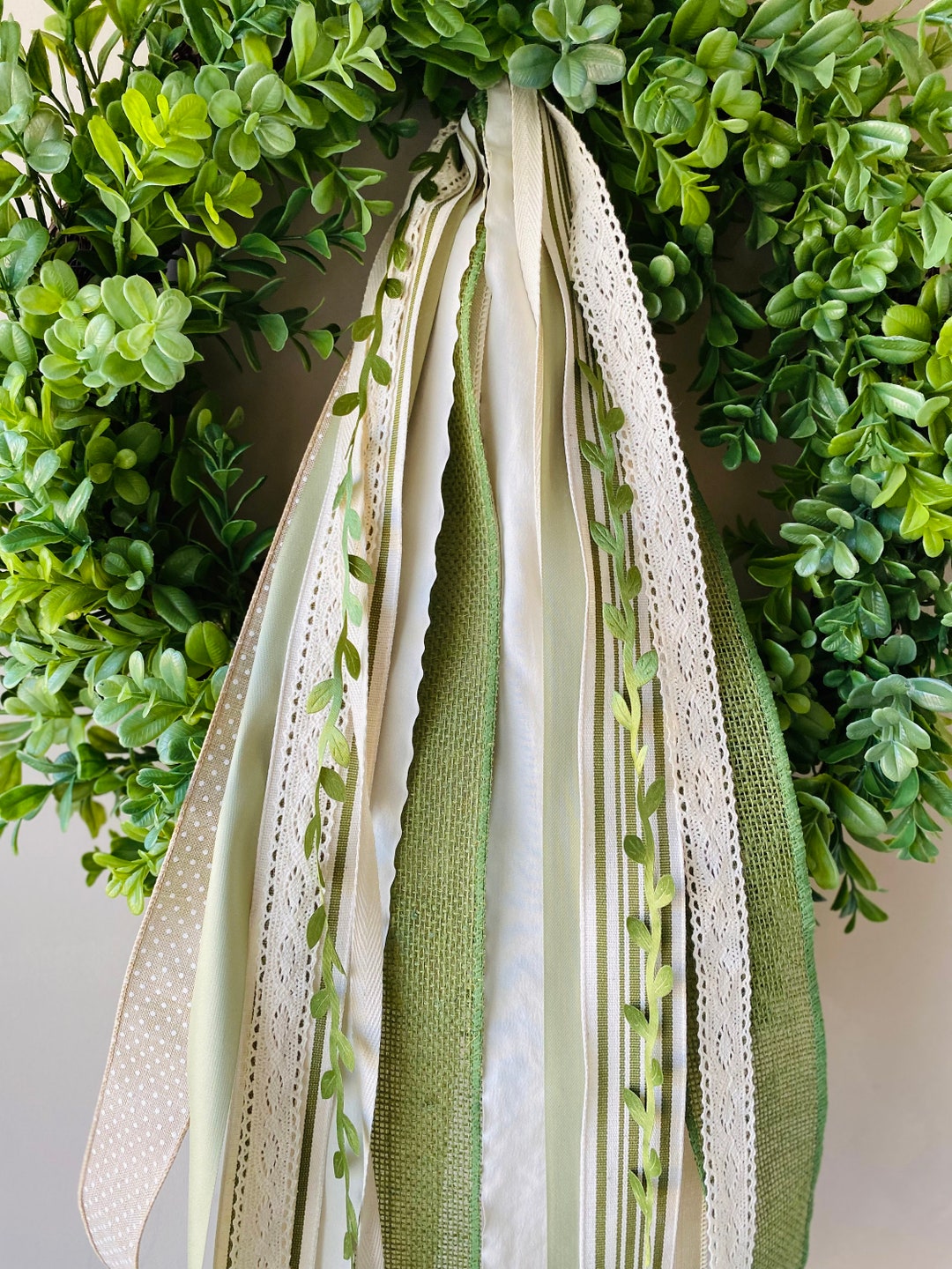 In the Garden Ribbon Set, Ribbon for Wreath, Ribbon Set, Summer Ribbon ...