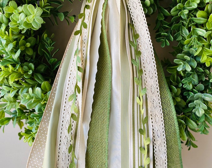 In the Garden Ribbon Set, Ribbon for Wreath, Ribbon Set, Summer Ribbon ...