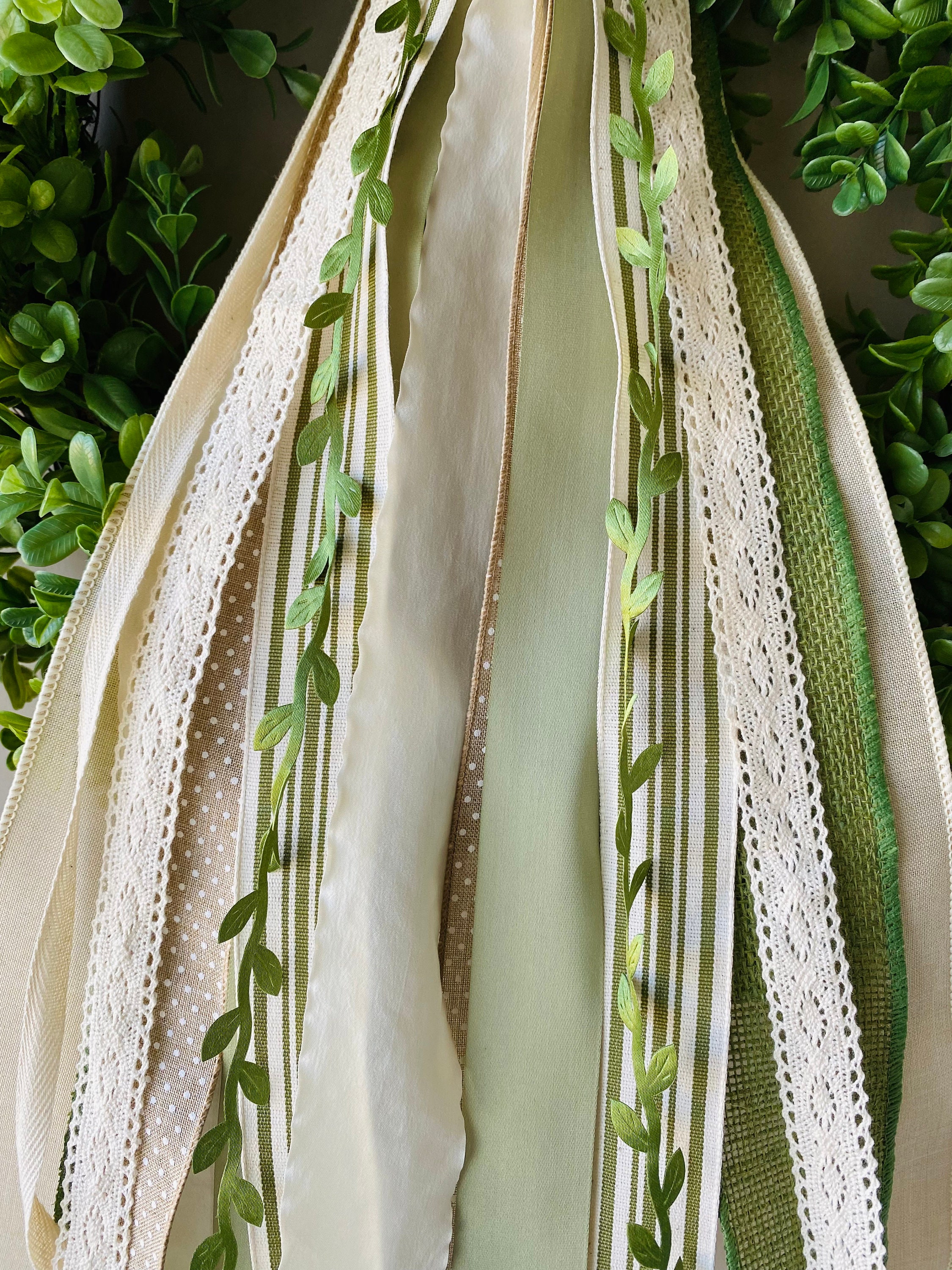 In the Garden Ribbon Set, Ribbon for Wreath, Ribbon Set, Summer Ribbon ...