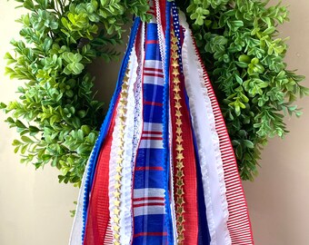 Red White and Blue 4th of July Ribbon Set Wreath Ribbon Set Coffee ...